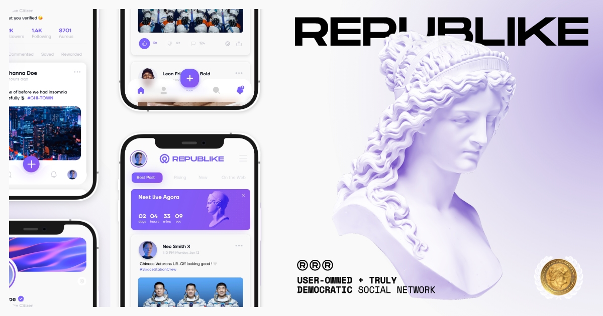 Republike: Depolarizing, Common Good oriented and user-owned social network